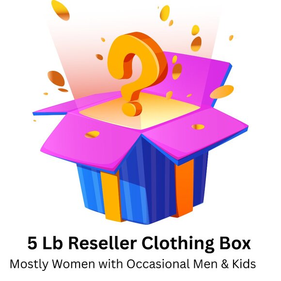 Other | 5lb Clothing Reseller Mystery Box Mostly Women Occasional Men ...